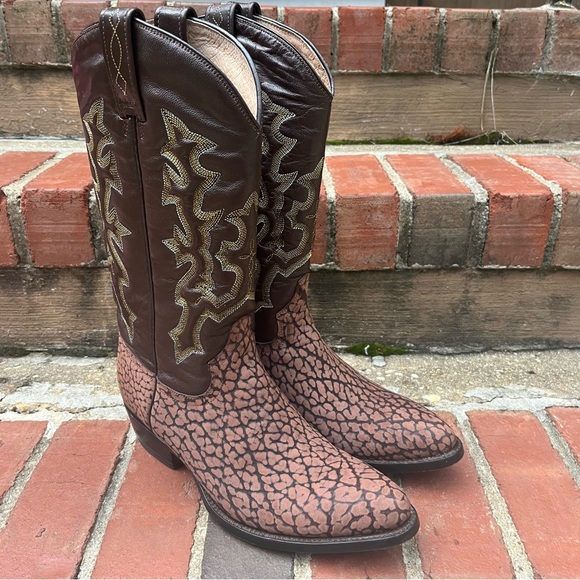 Vintage | Shoes | Vintage Joma Brown All Leather Goodyear Welt Cowboy ...